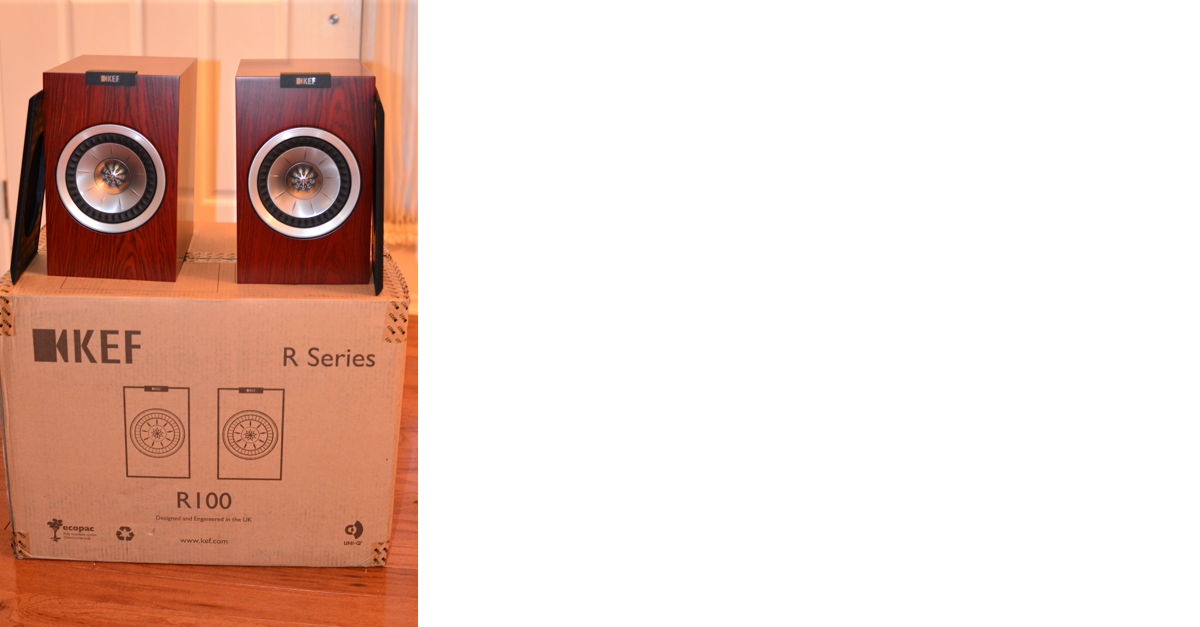 KEF R100 Bookshelf speaker pair (rosewood) For Sale | Audiogon