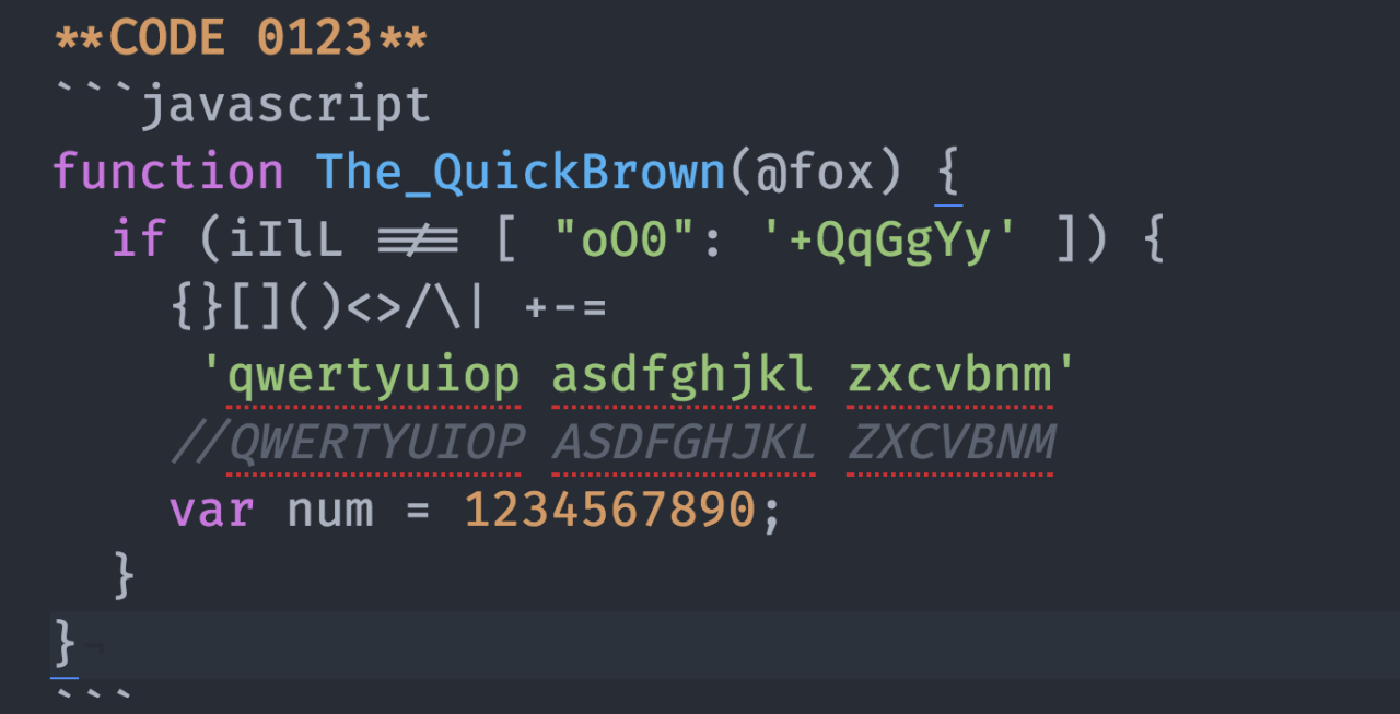 20 Best monospace fonts with programming ligatures as of 2022 - Slant