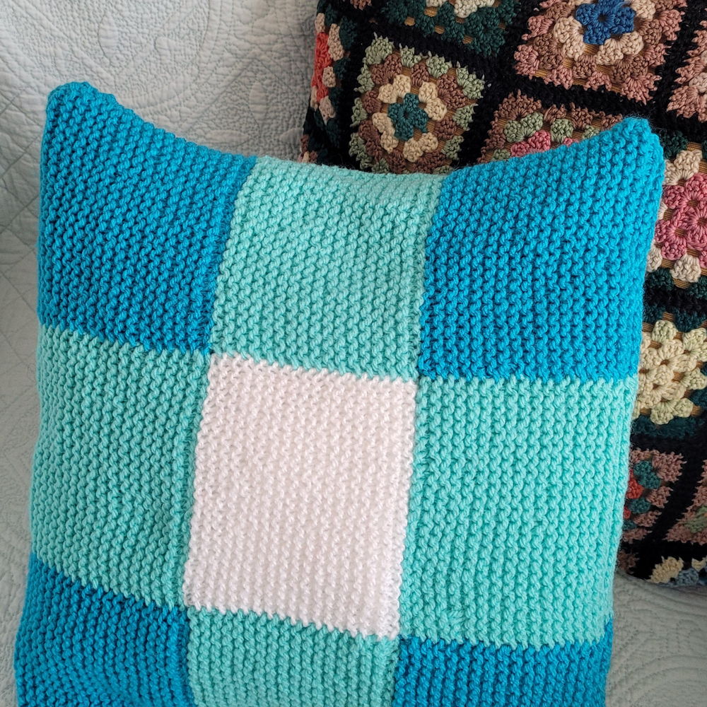 Easy Granny square cushion cover
