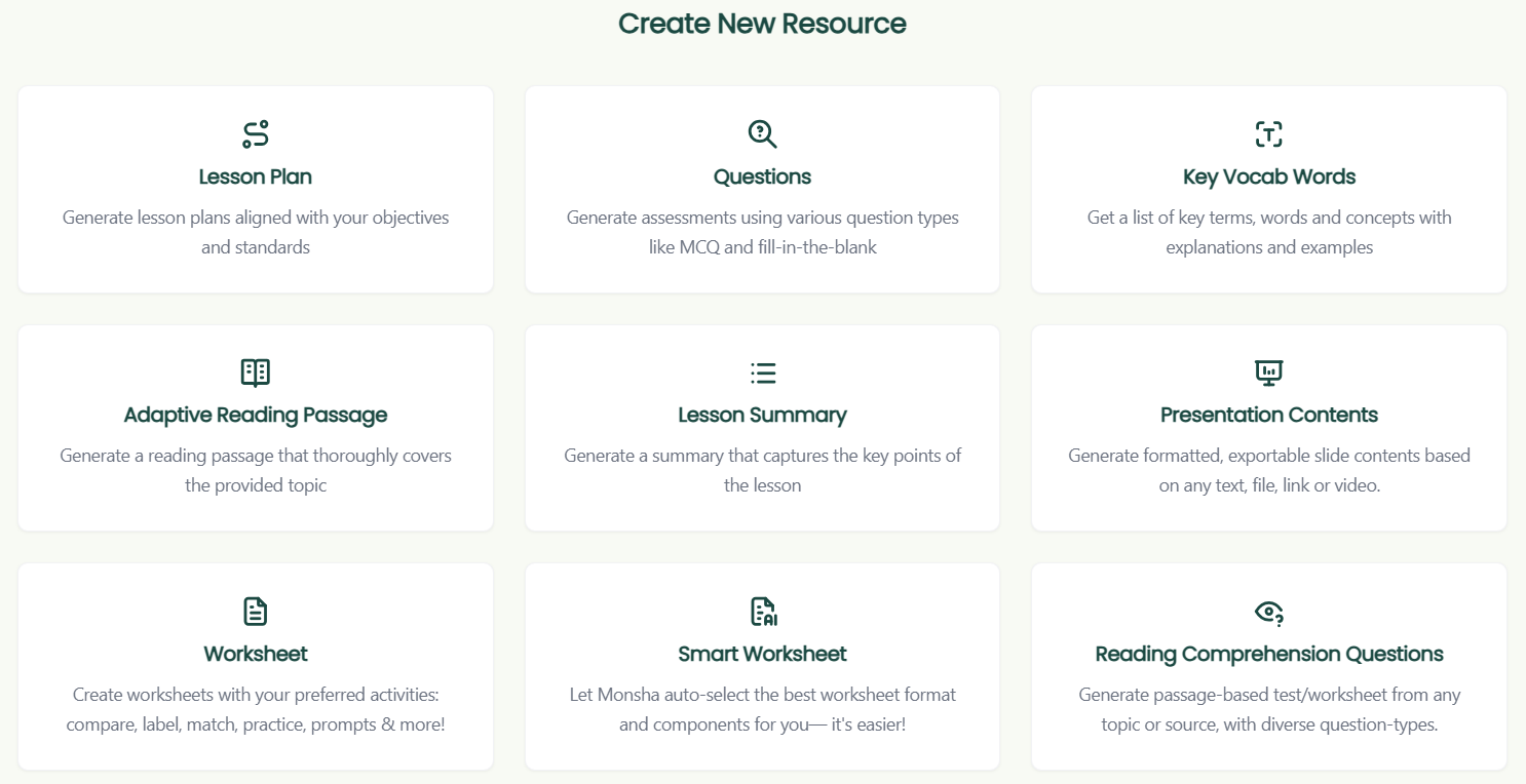 Introducing Monsha v2: New AI tools, differentiation, curriculum ...
