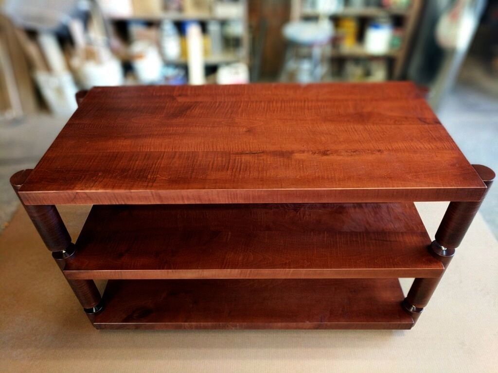 Timbernation 3 Shelf Wide TIGER MAPLE Stac... For Sale | Audiogon