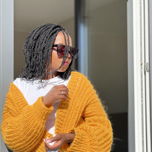 Easy Crochet Pattern - Ribbed Cardigan - Mohair- Light, and Airy