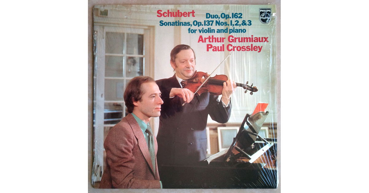 Philips/Grumiaux/Crossley/Schubert - Duo O... For Sale | Audiogon