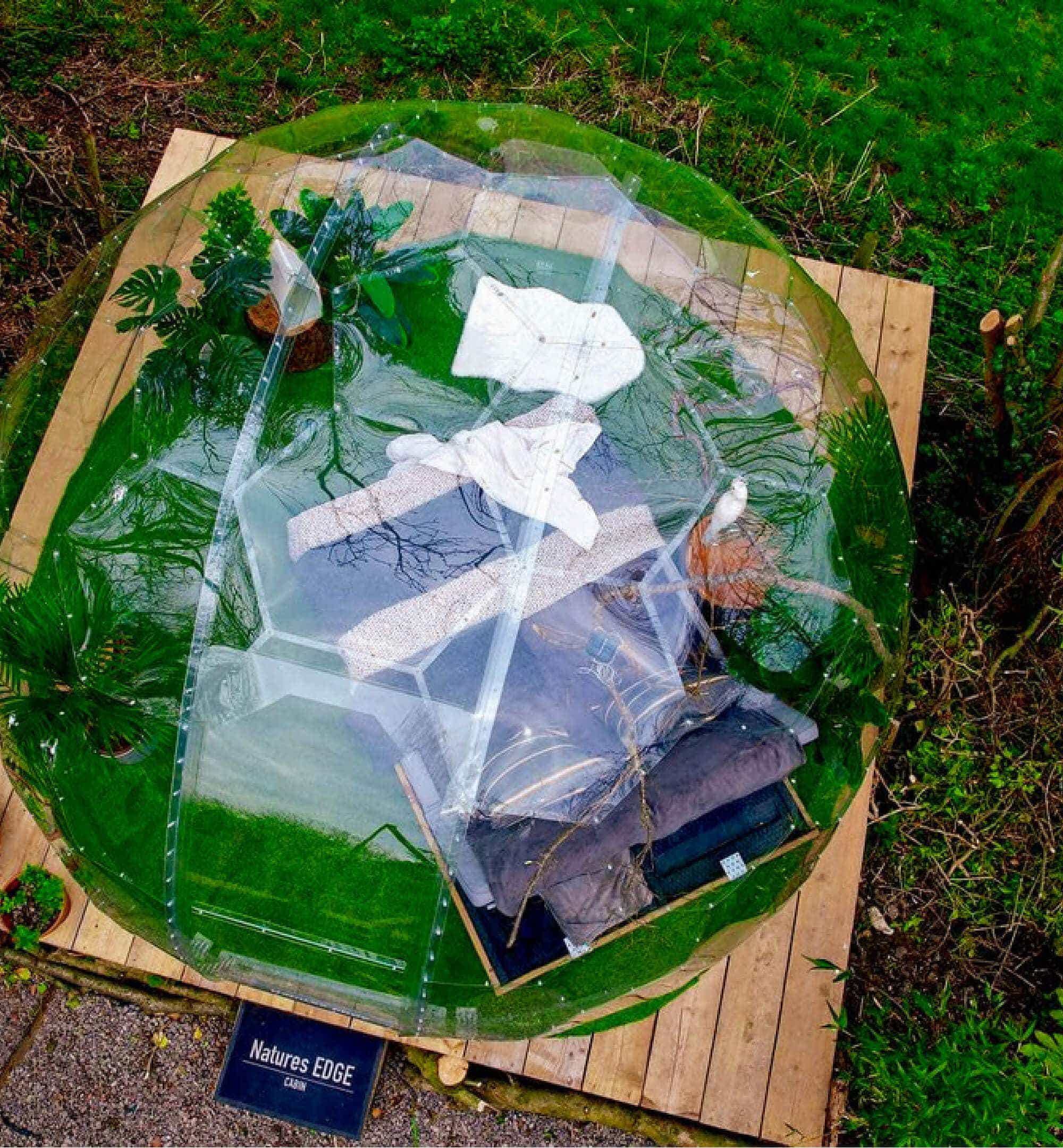 GeoDomeX Clear DIY Self Build Outdoor Geodesic Dome Room Garden Igloo ...