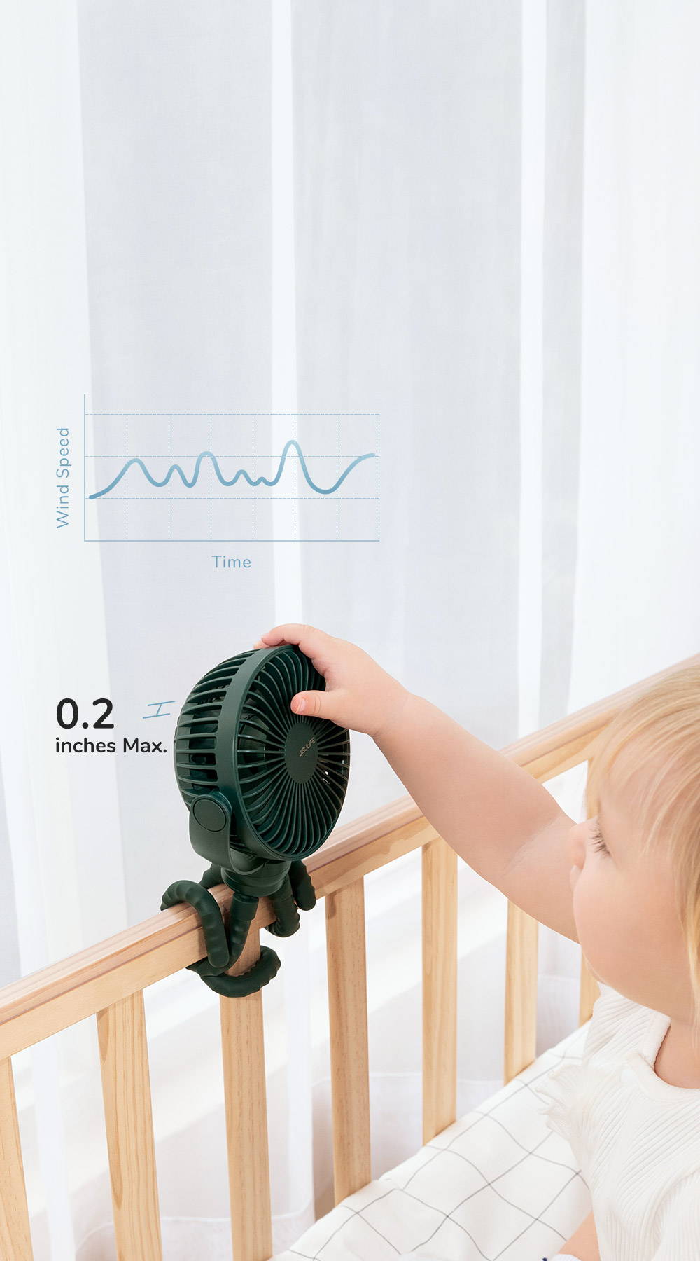 JISULIFE FA24 Mini Octopus Fan For Kids