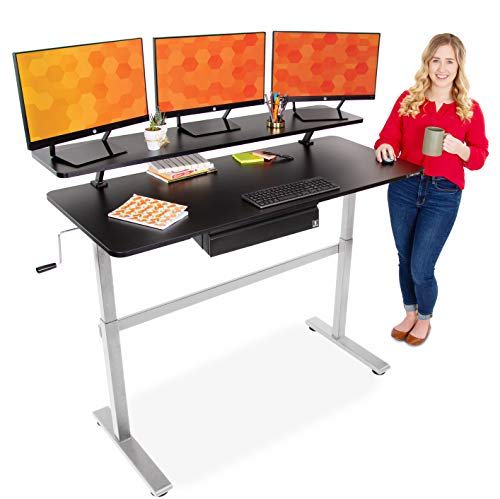 Ikea Skarsta Standing Desk vs Stand Steady Tranzendesk 55" - Slant