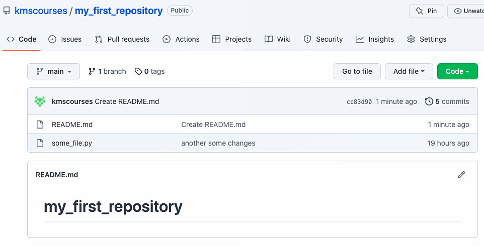 GitHub — Шаг 5 — Stepik