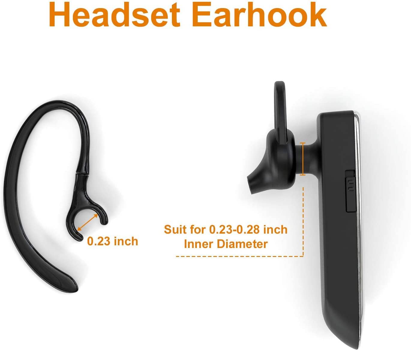 Rubber ear hook