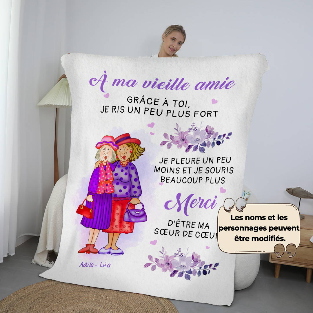 À ma vieille amie – Couverture Premium Personnalisée™ Ver.2 – Faromy