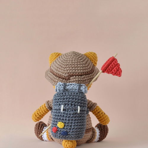 Makkelijke Leopoldo de Tiger Scout Amigurumi Tutorial Haken Patroon