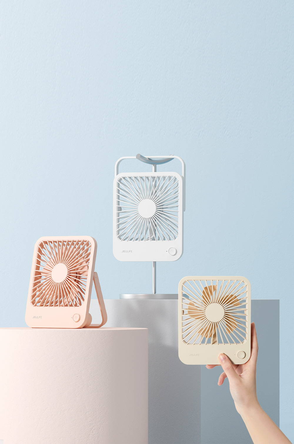 JISULIFE 2022 Portable Ultra-slim Table Fan | Be your cool and reliable ...