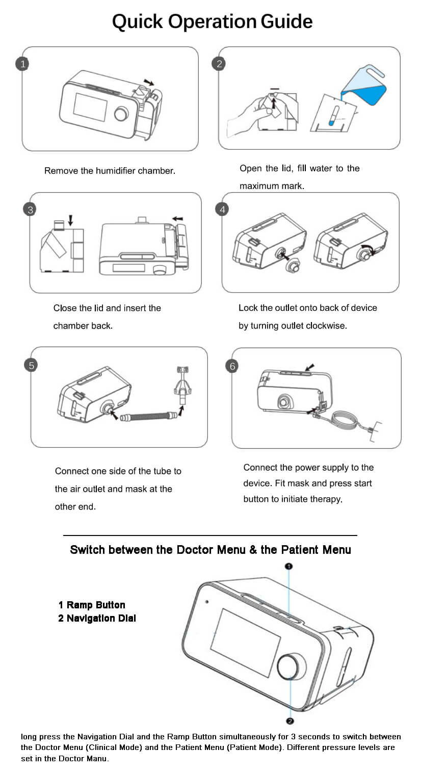 iBreeze Auto CPAP/APAP Machine (with mask) can auto-adjust to ...