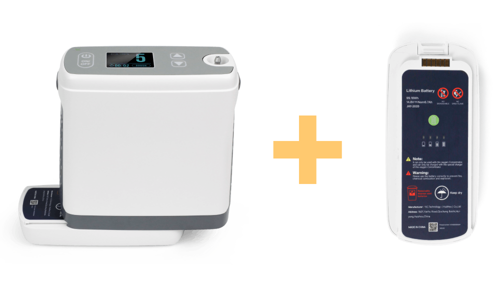 Portable Oxygen Concentrator | Up to 5.5-Hour Battery Life for Outdoor ...