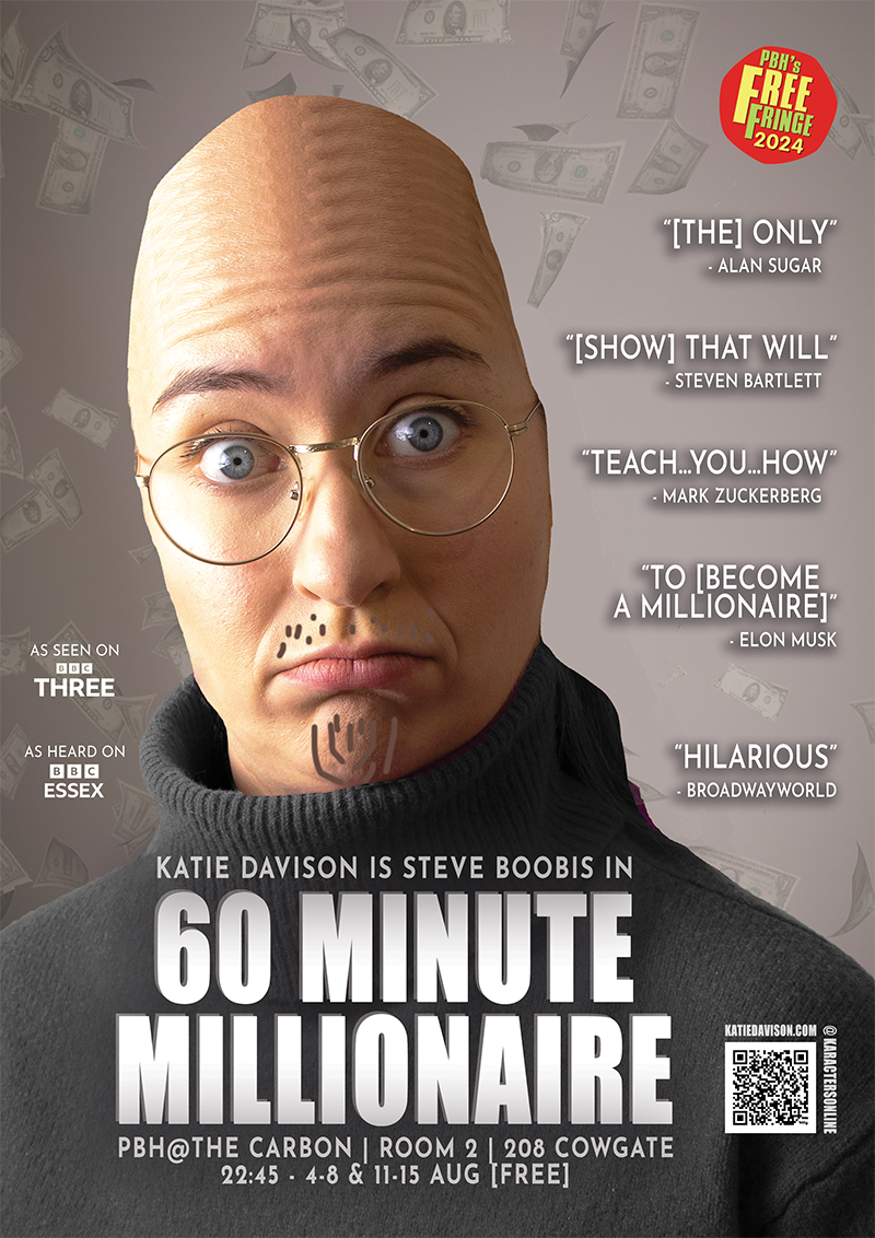 Katie Davison: 60 Minute Millionaire - Comedy Poster Awards 2024