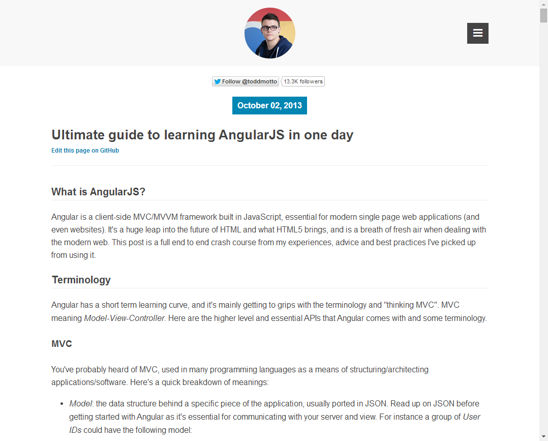 Ultimate guide to learning AngularJS in one day Review - Slant Ultimate guide to learning AngularJS in one day Review - Slant