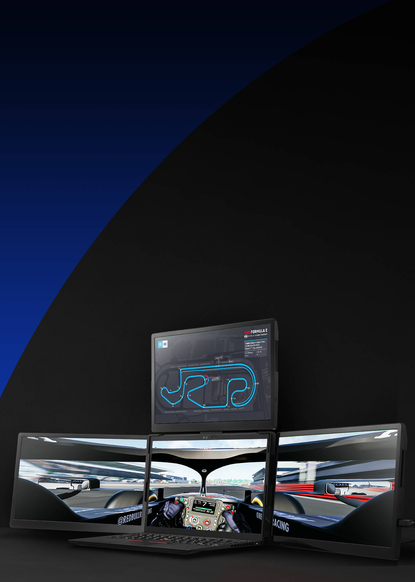 Quanvizo 4-Screen Expandable Portable Laptop Monitor - Premium Monitor