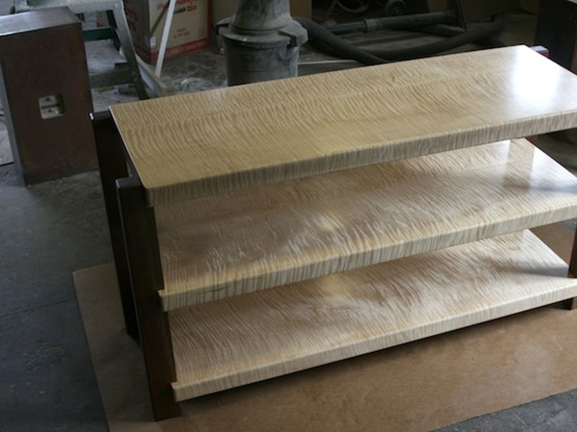 Timbernation Tiger Maple Stereo Rack with Lacquer Finish | Cabinets ...