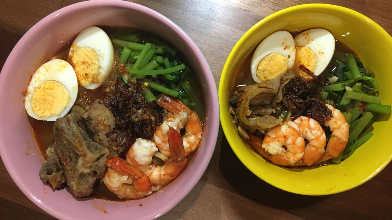 Penang prawn mee - Southeast Asian Recipes - Nyonya Cooking