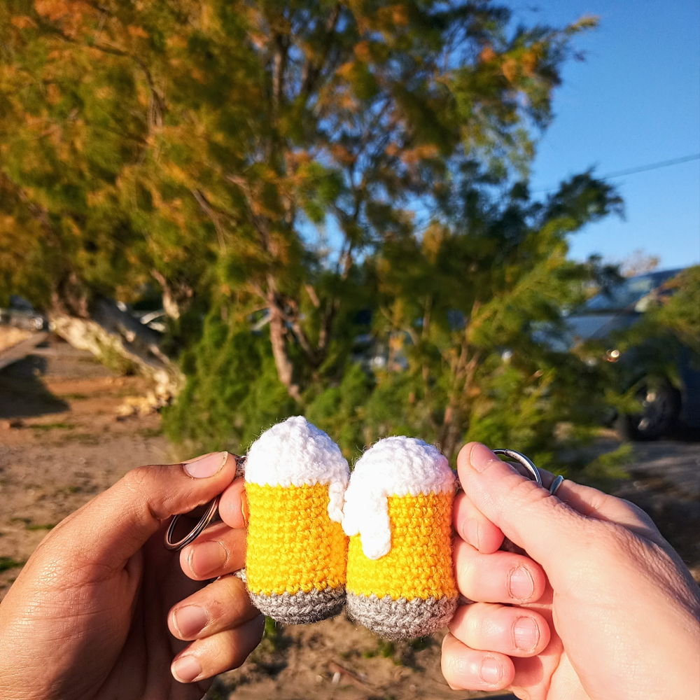 Easy Beer mug keychain