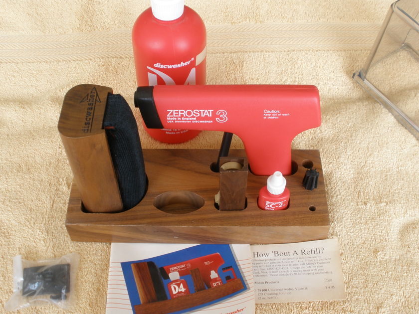 DISCWASHER DiscKit with Zerostat 3 - Record Brush - Fluid etc ...