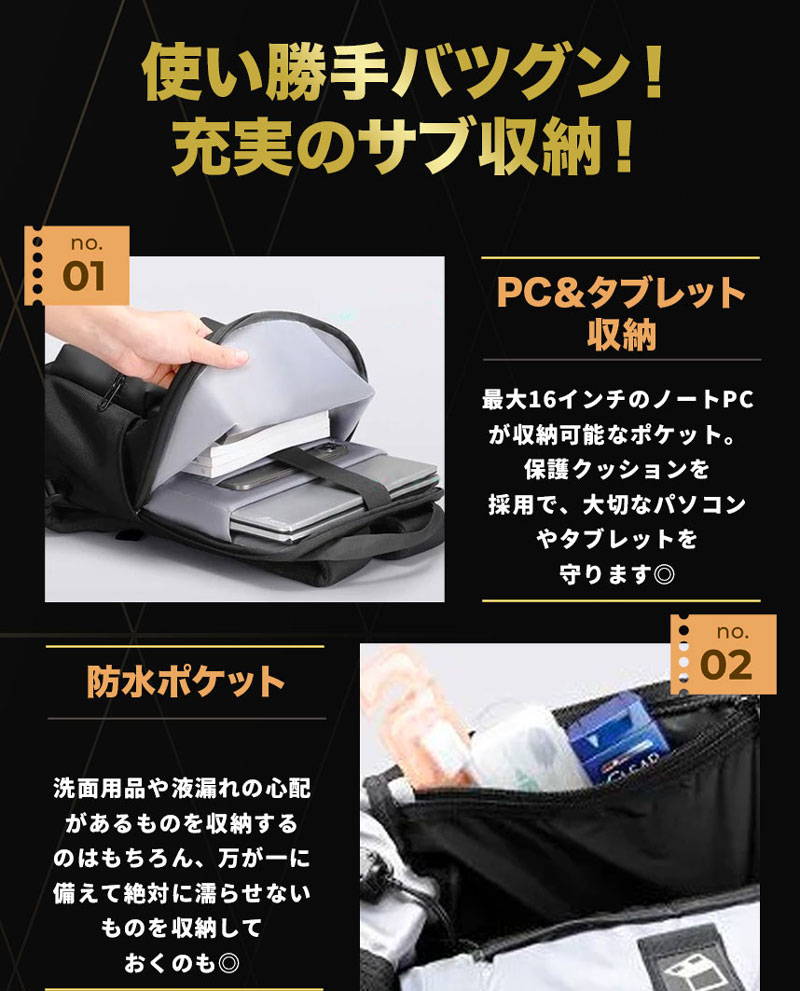 NAPLES BACKPACK - ナポリ ビジネスリュック - Broderik