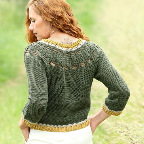 Easy Leaf Yoke Sweater