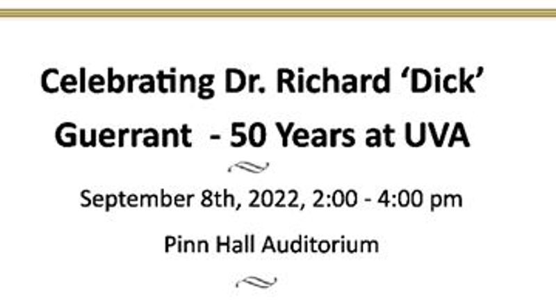 Celebrating Dr. Richard Guerrant: 50 years at UVA | UVA Global
