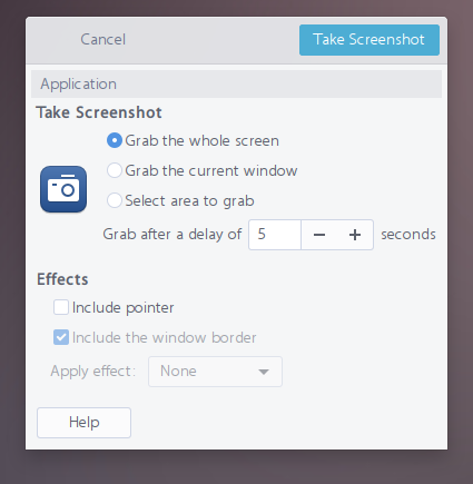 Gnome Screenshot Review Slant