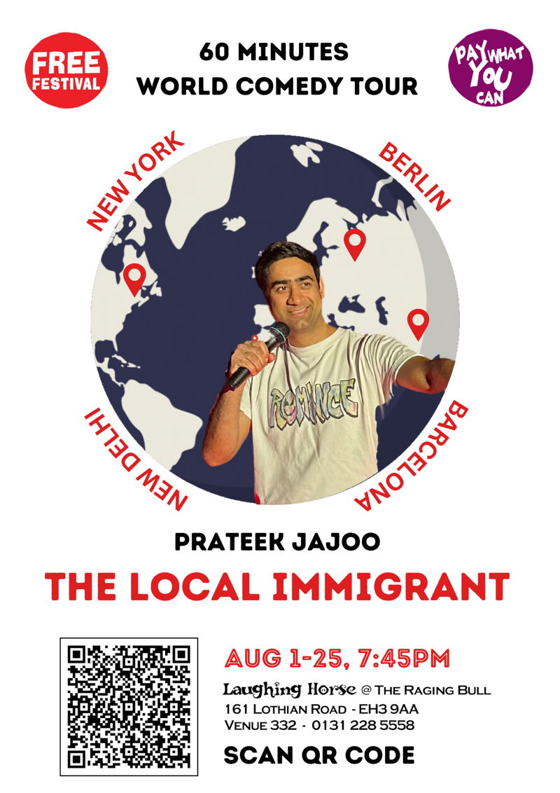 60-Minute Comedy Tour of the World: The Local Immigrant - Comedy Poster ...