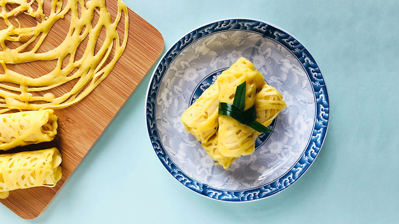 Roti Jala - Southeast Asian Recipes - Nyonya Cooking