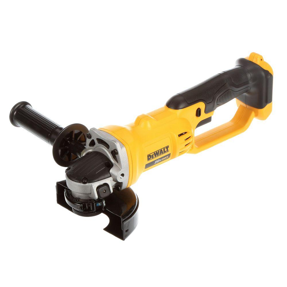 Dewalt DCG412B 20V MAX* Lithium Ion 4-1/2" grinder (Tool Only) vs ...