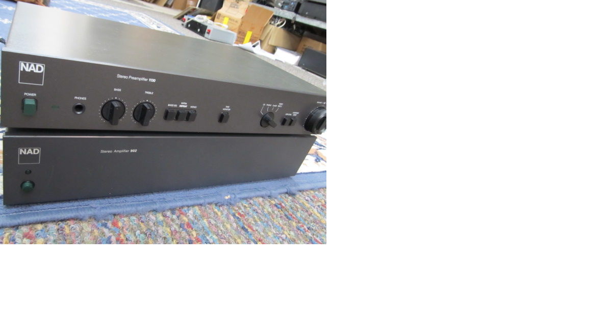 NAD 1130 STEREO PREAMP + NAD 902 STEREO PO... For Sale | Audiogon