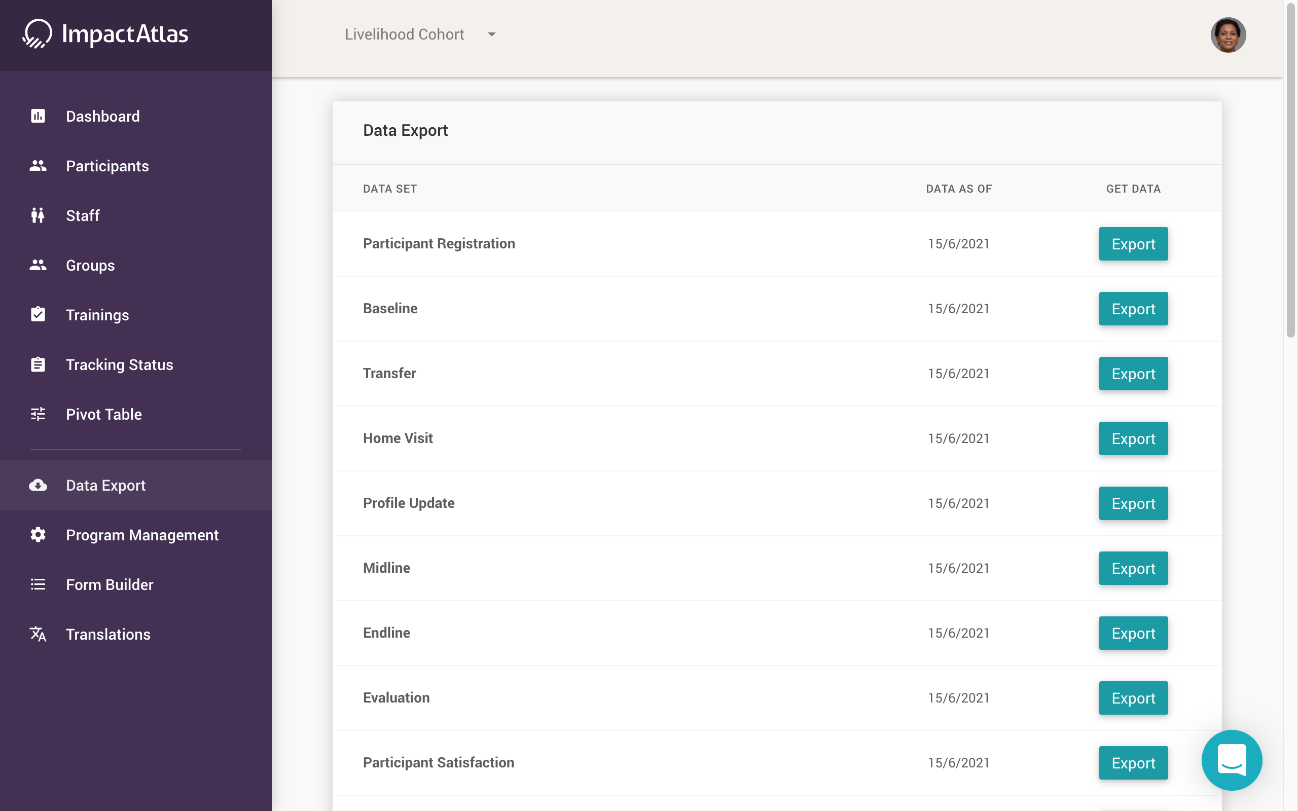 How to Use the Data Export Tool