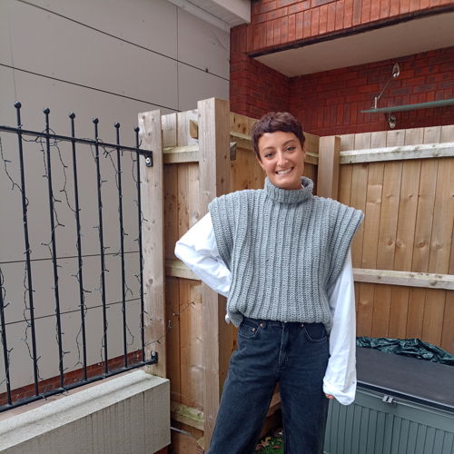 Easy Crochet pattern: Boxy sweater vest