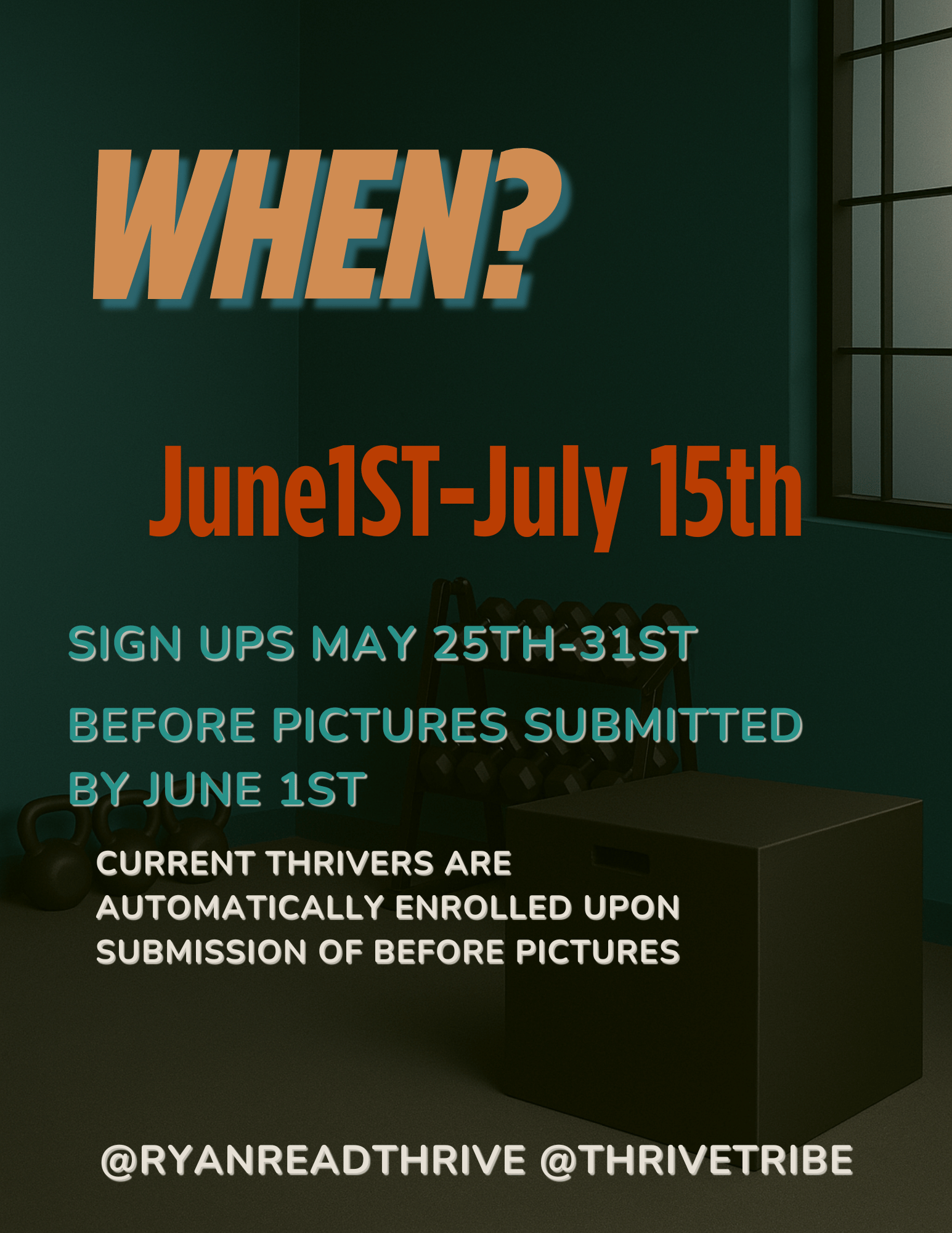 THRIVE PARTNER CHALLENGE - SEPT 1ST – Ryan Read Thrive