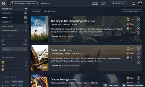23 Best movie recommendation websites as of 2023 - Slant