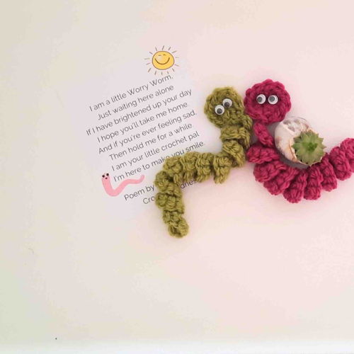Easy Worry Worm Crochet Pattern