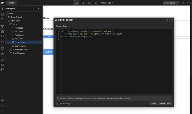 How to upload files in Webflow using Uploadcare File Uploader — Uploadcare Blog