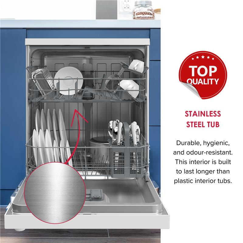 Defy 13 Place Dishwasher White DDW240 - Incredible