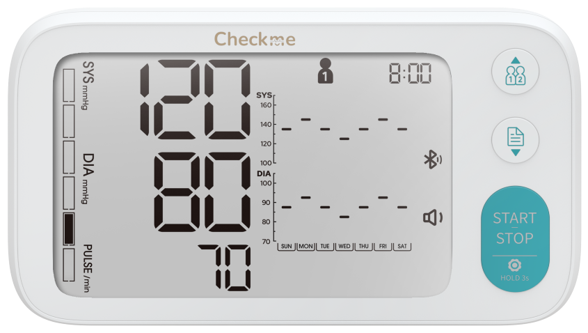 Digital Blood Pressure Monitor - Checkme