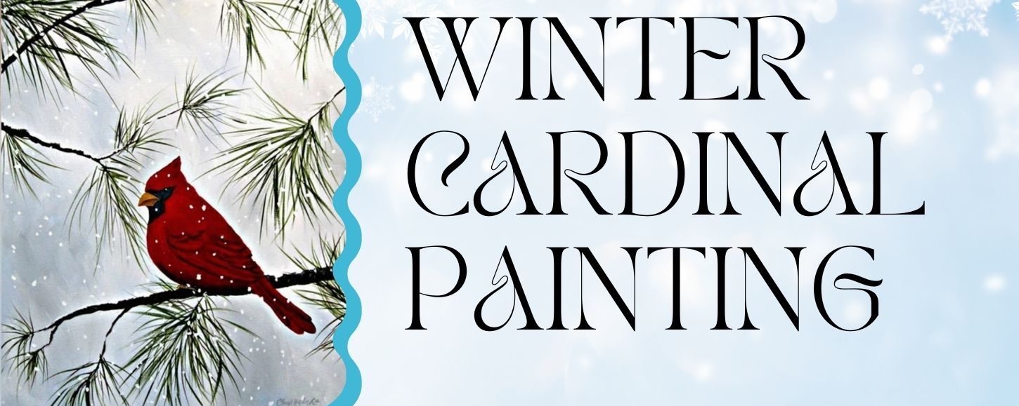 Winter Cardinal Painting