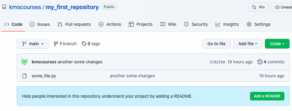 GitHub — Шаг 5 — Stepik