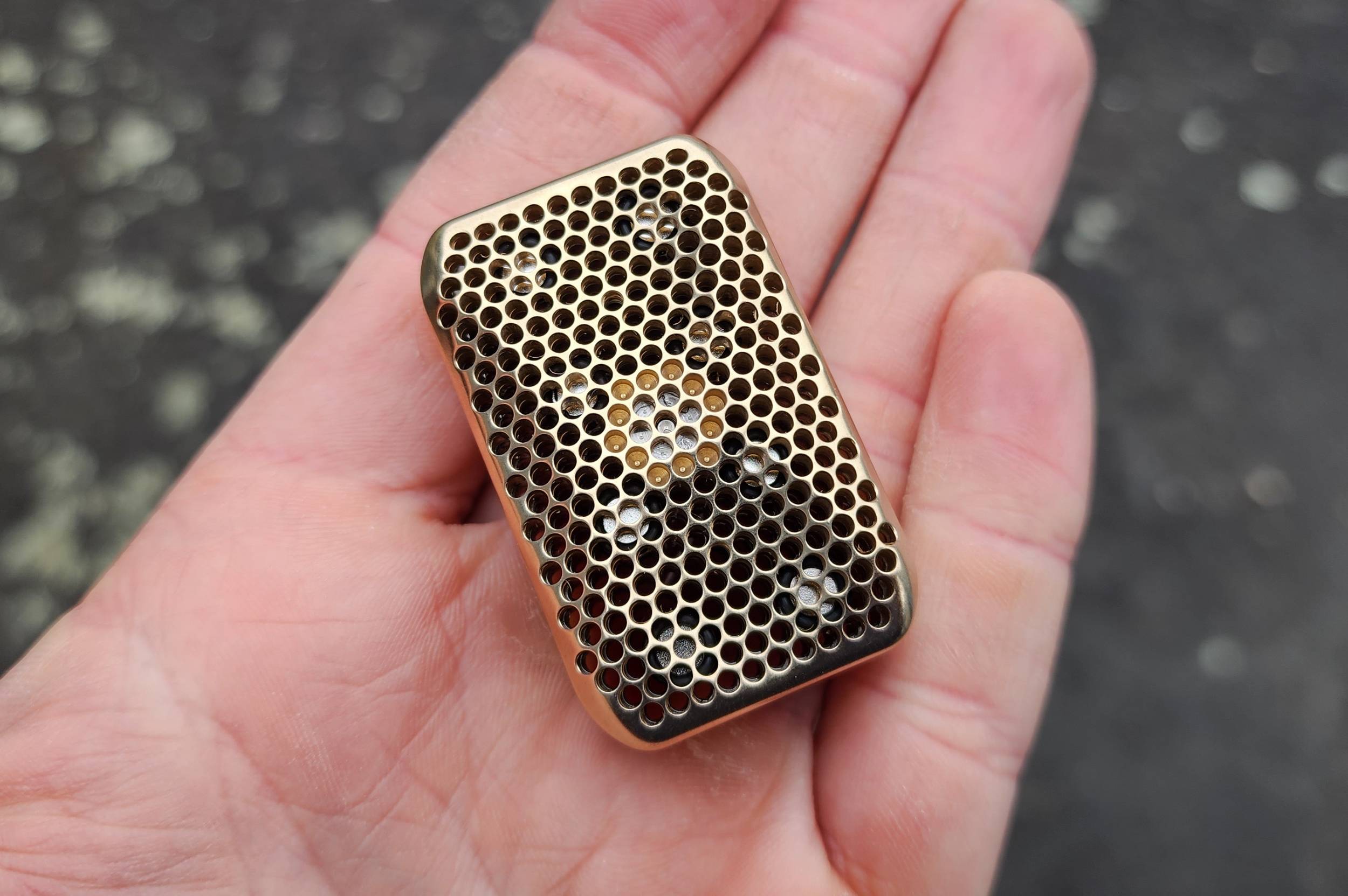 SkellyVerkk™ Brass - 3-Click Slider with Stainless Steel Plates ...