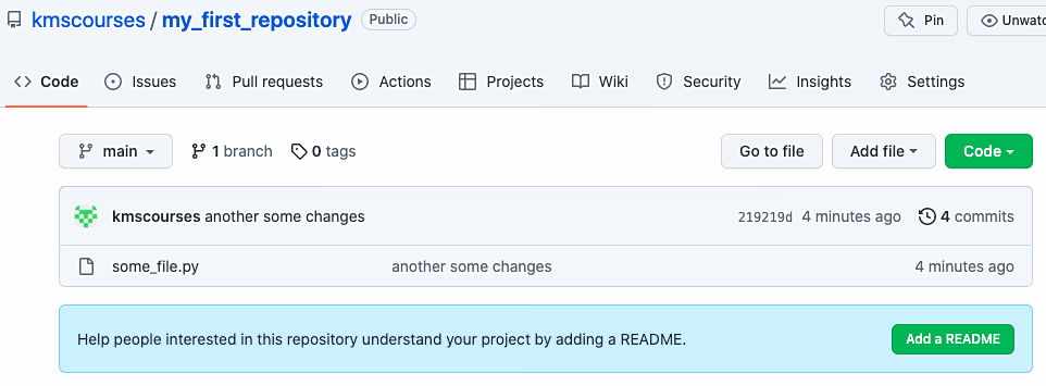GitHub — Шаг 5 — Stepik