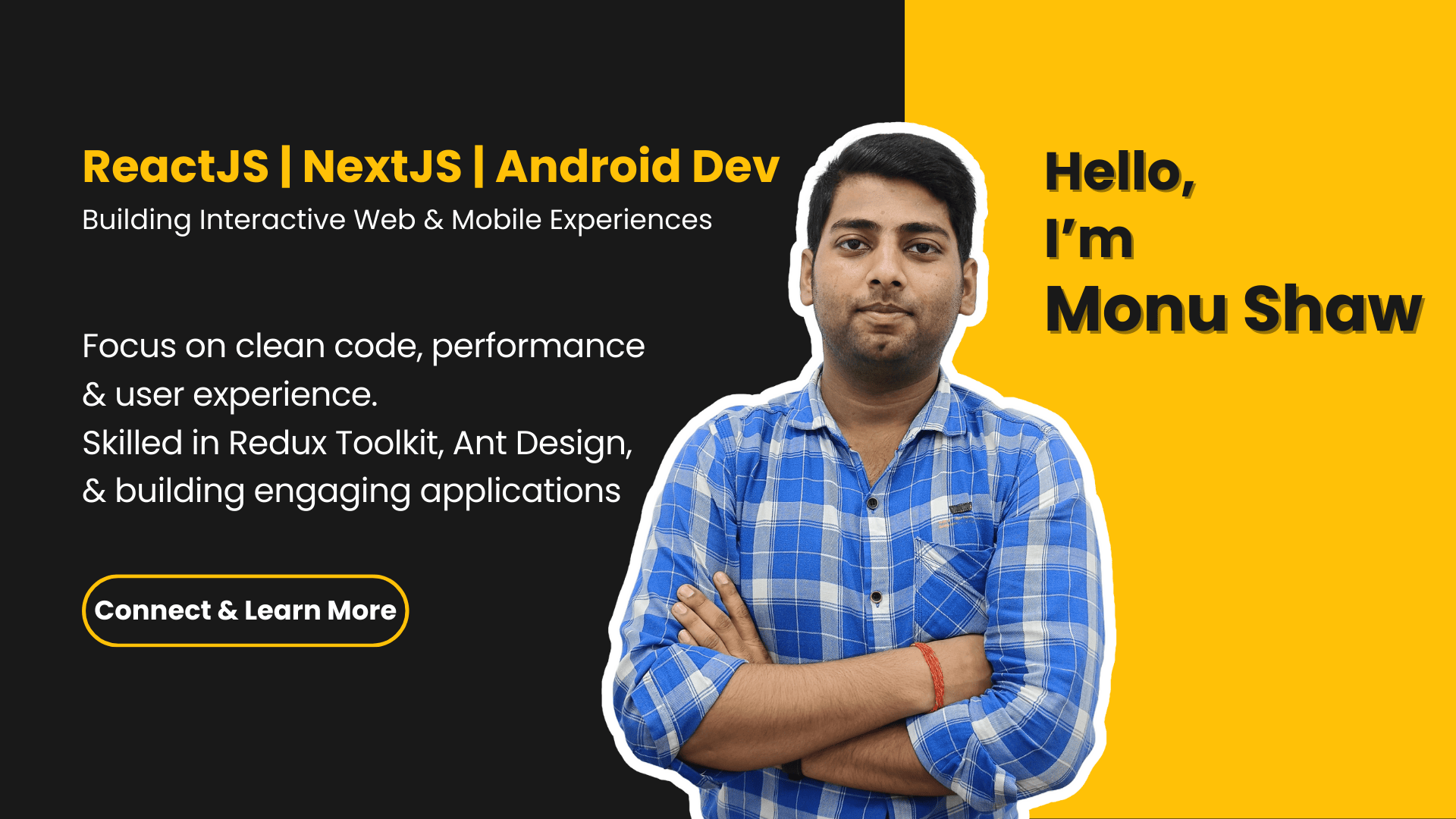 Monu Shaw - Full Stack Web Developer Portfolio - Showcasing Dynamic Solutions