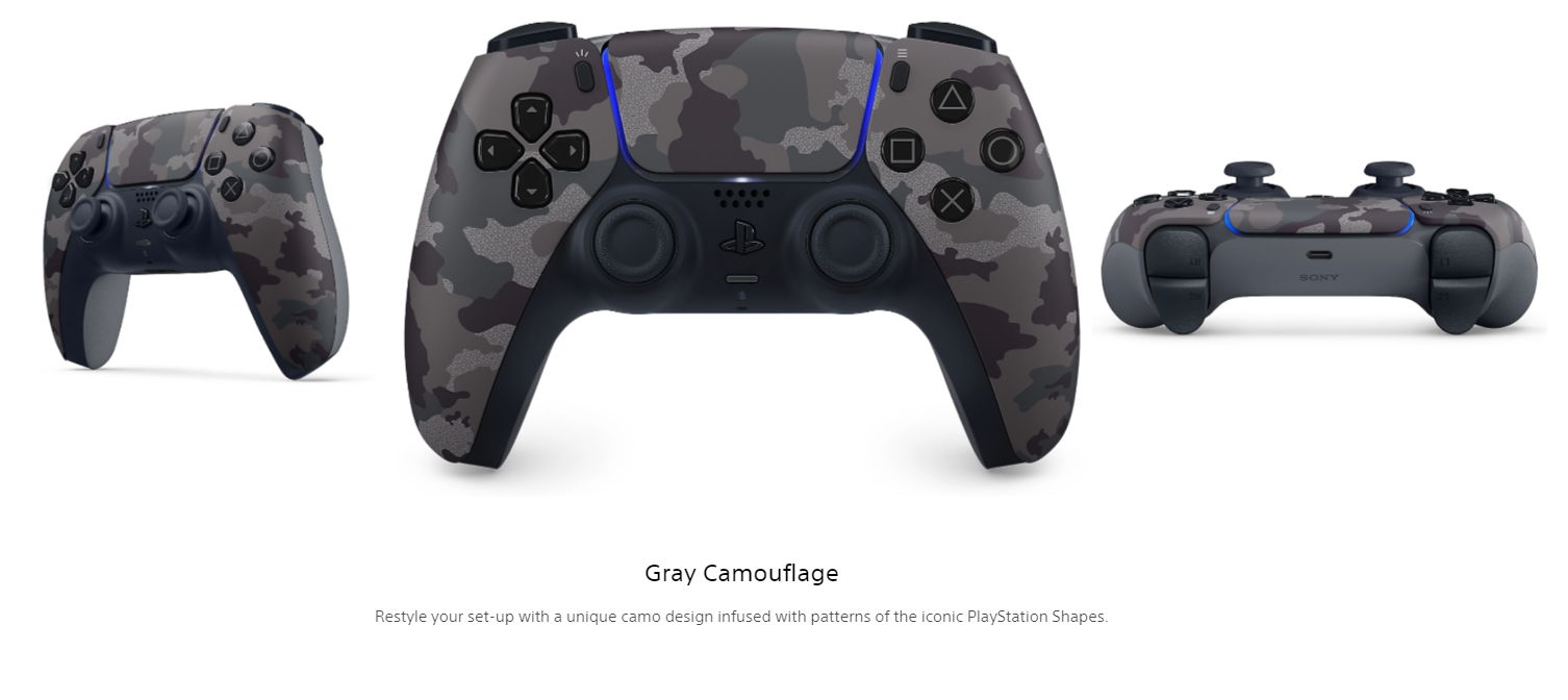 Playstation 5 DualSense Grey Camouflage