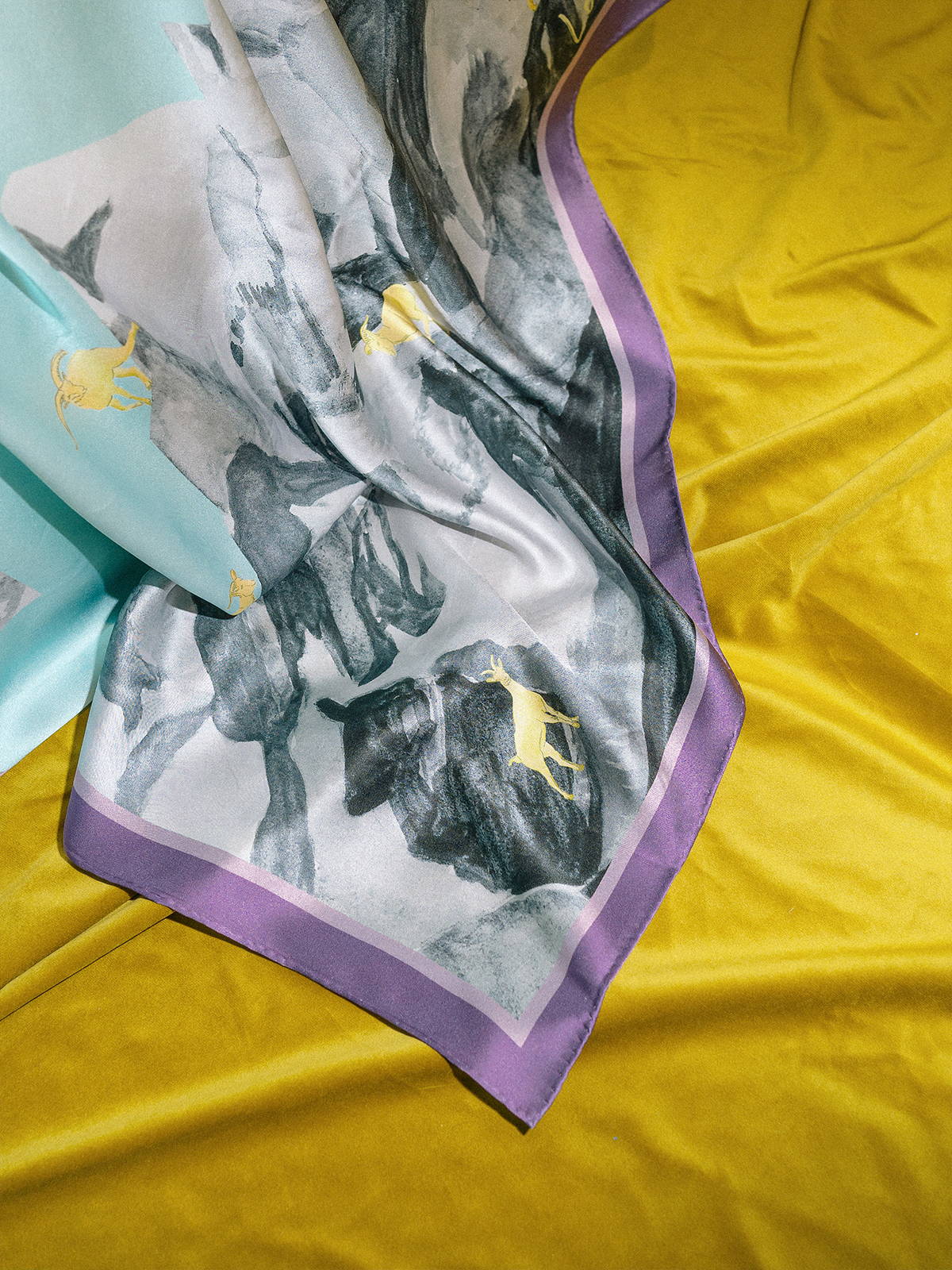 Designer silk scarf, twilly, bandana, shawl for neck, head, hair & all ...