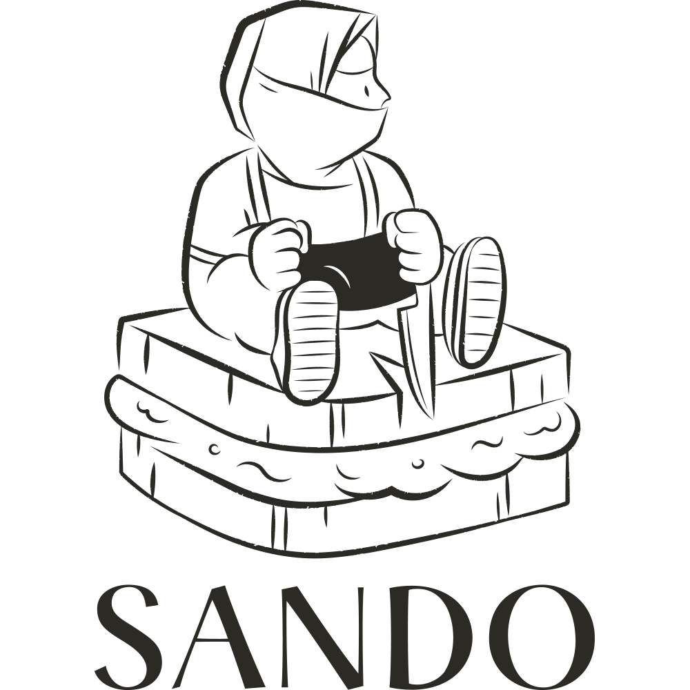 Sando Clipart Black And White