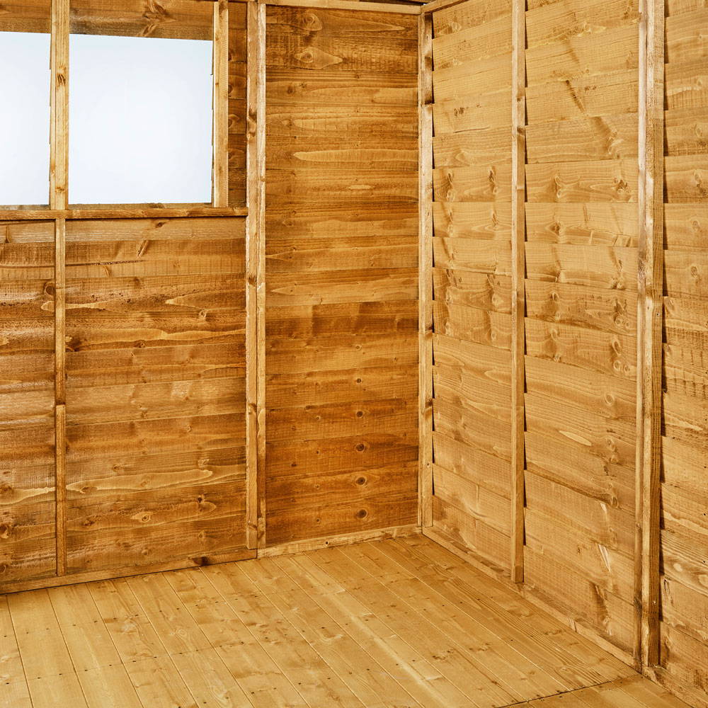 6x4 Power Overlap Pent Roof Shed – Spearhead