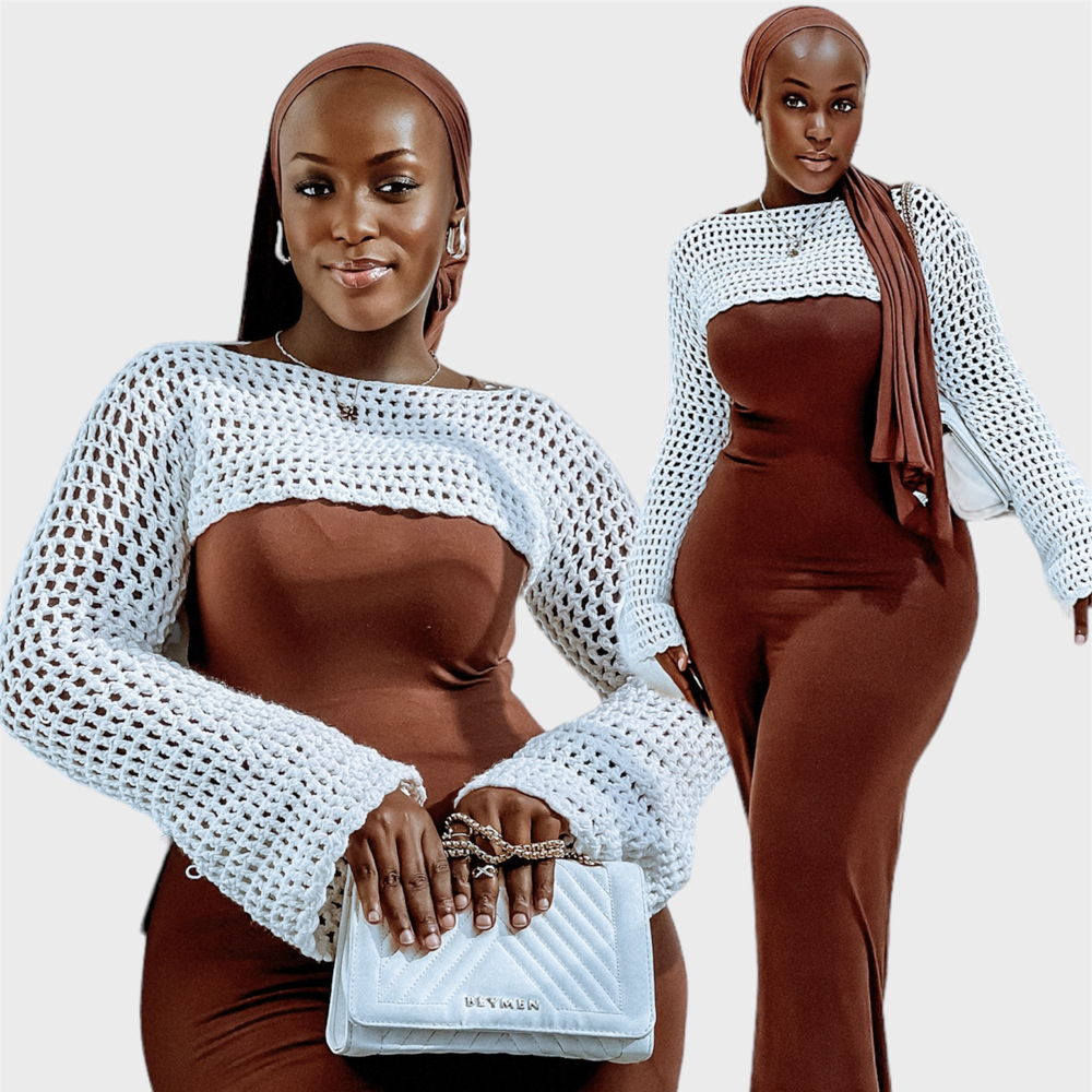 Easy Modest mesh Shrug